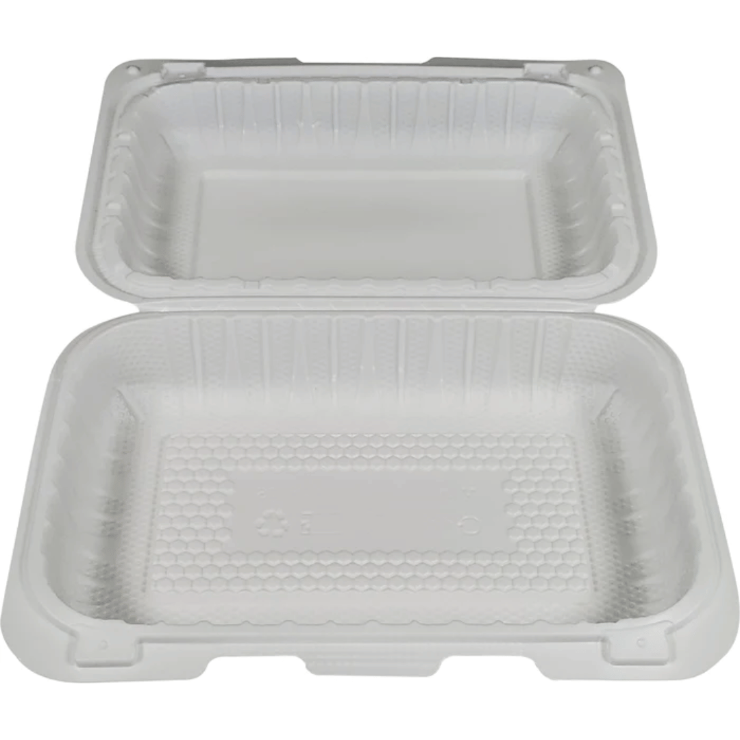 Disposable Clamshell To Go Containers, 9"x 6" X 2.5" Single Compartmen ...